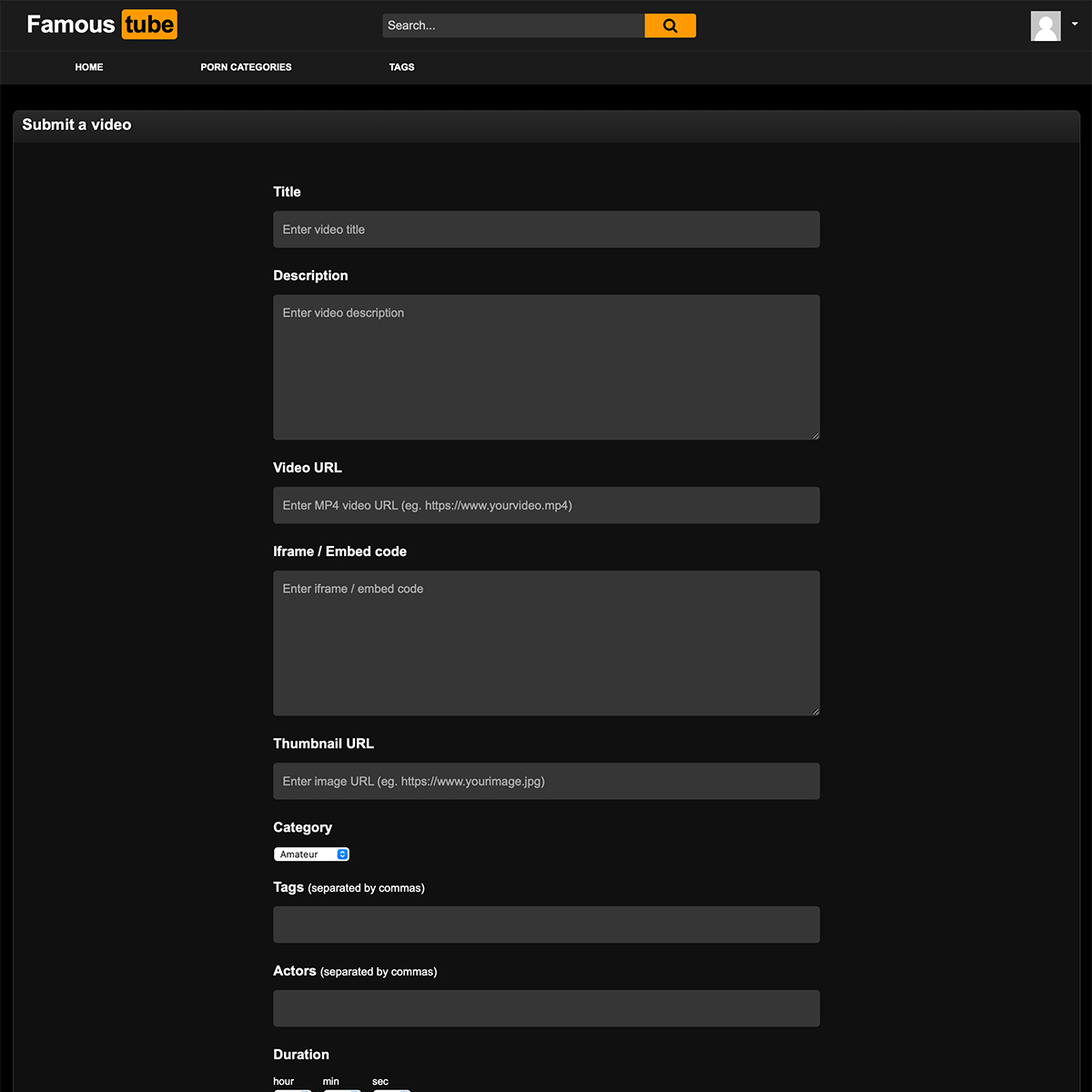 FamousTube – WP-ADULT