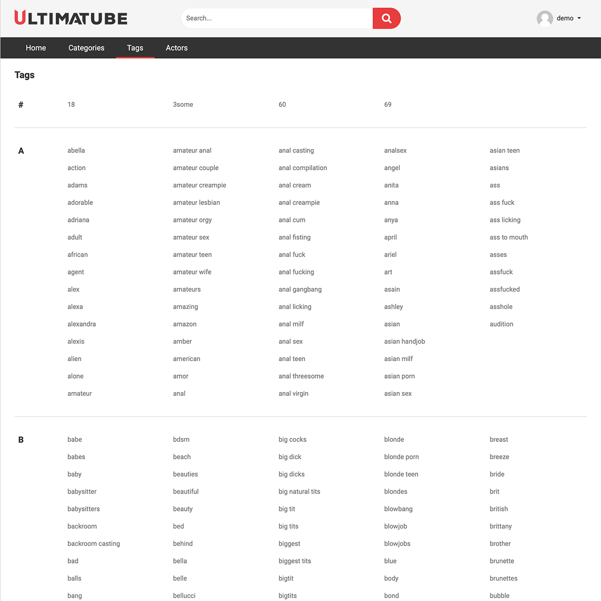 UltimaTube – WP-ADULT